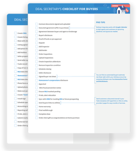 Free Download | Real Estate Deal Secretary Checklists | Dotloop
