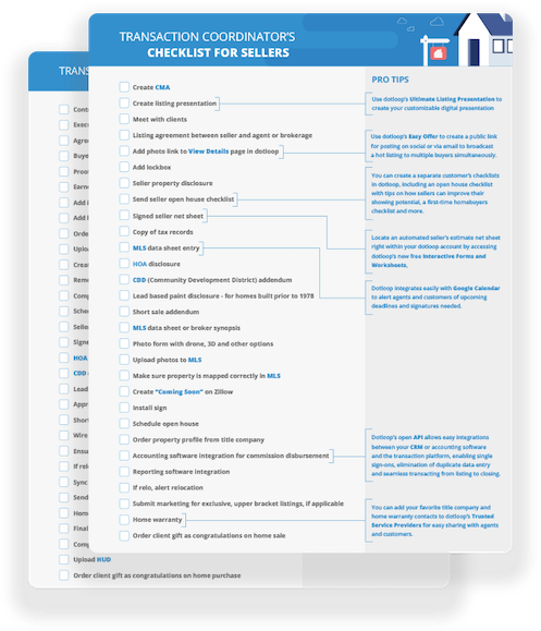 FREE Real Estate Transaction Coordinator Checklists Dotloop